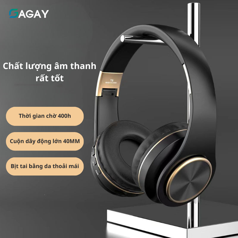 Tai nghe chụp T10, tai nghe bluetooth 5.0 chống ồn – Gagay shop